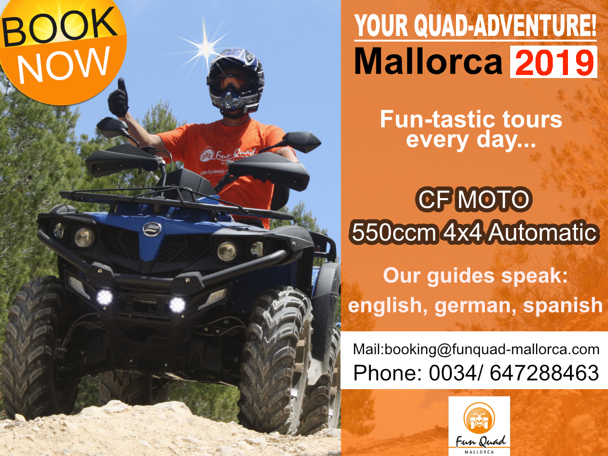 +++Fun Quad Mallorca+++ Die schönsten Quadtouren auf Mallorca